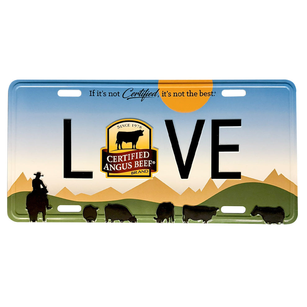 Aluminum License Plate – Certified Angus Beef